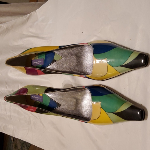 Emilio Pucci | Shoes | Multicolor Pointed Toe Heels | Poshmark